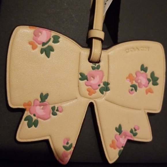 Coach | Accessories | Coach Bow Leather Charm | Poshmark